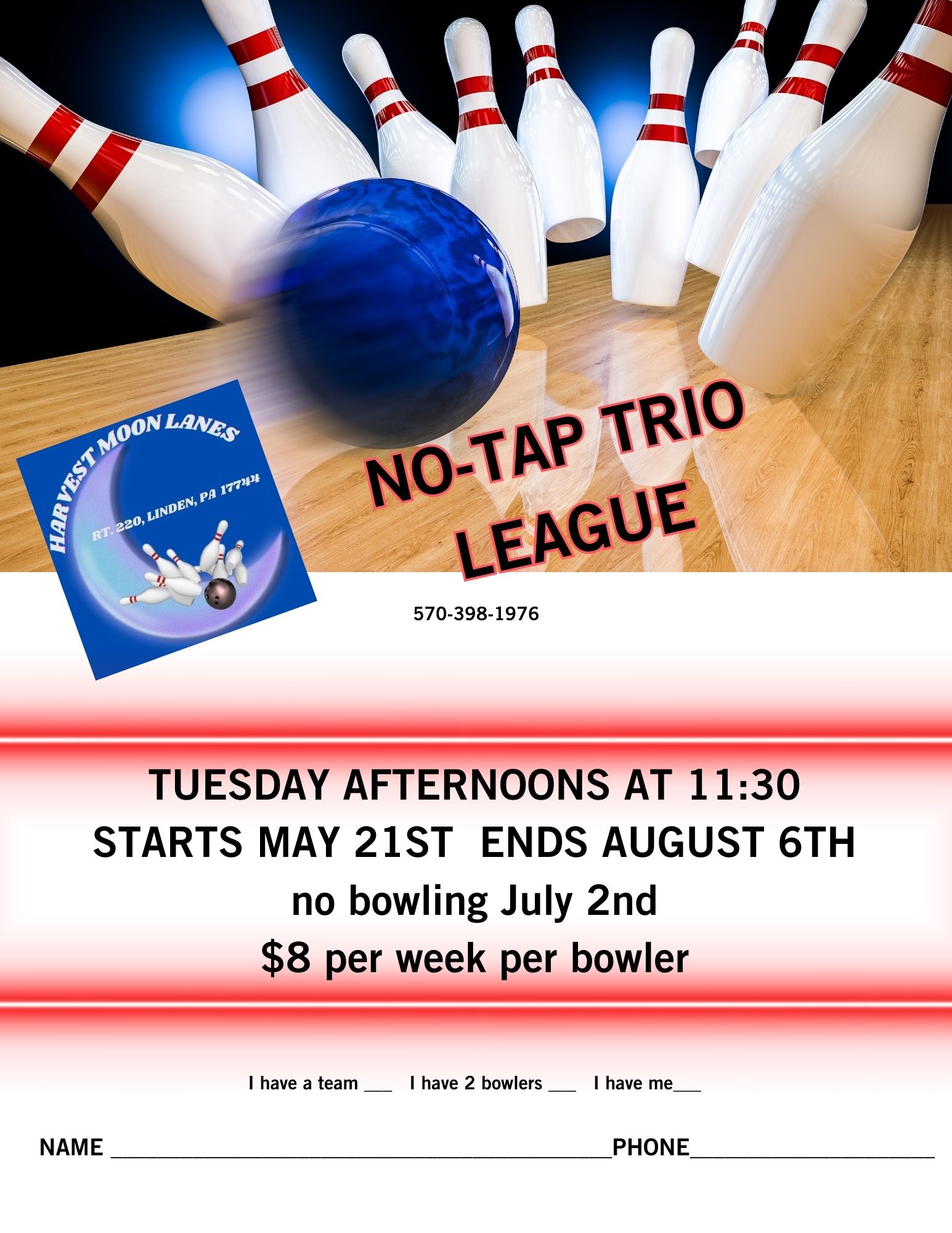 Harvest Moon Bowling > Leagues